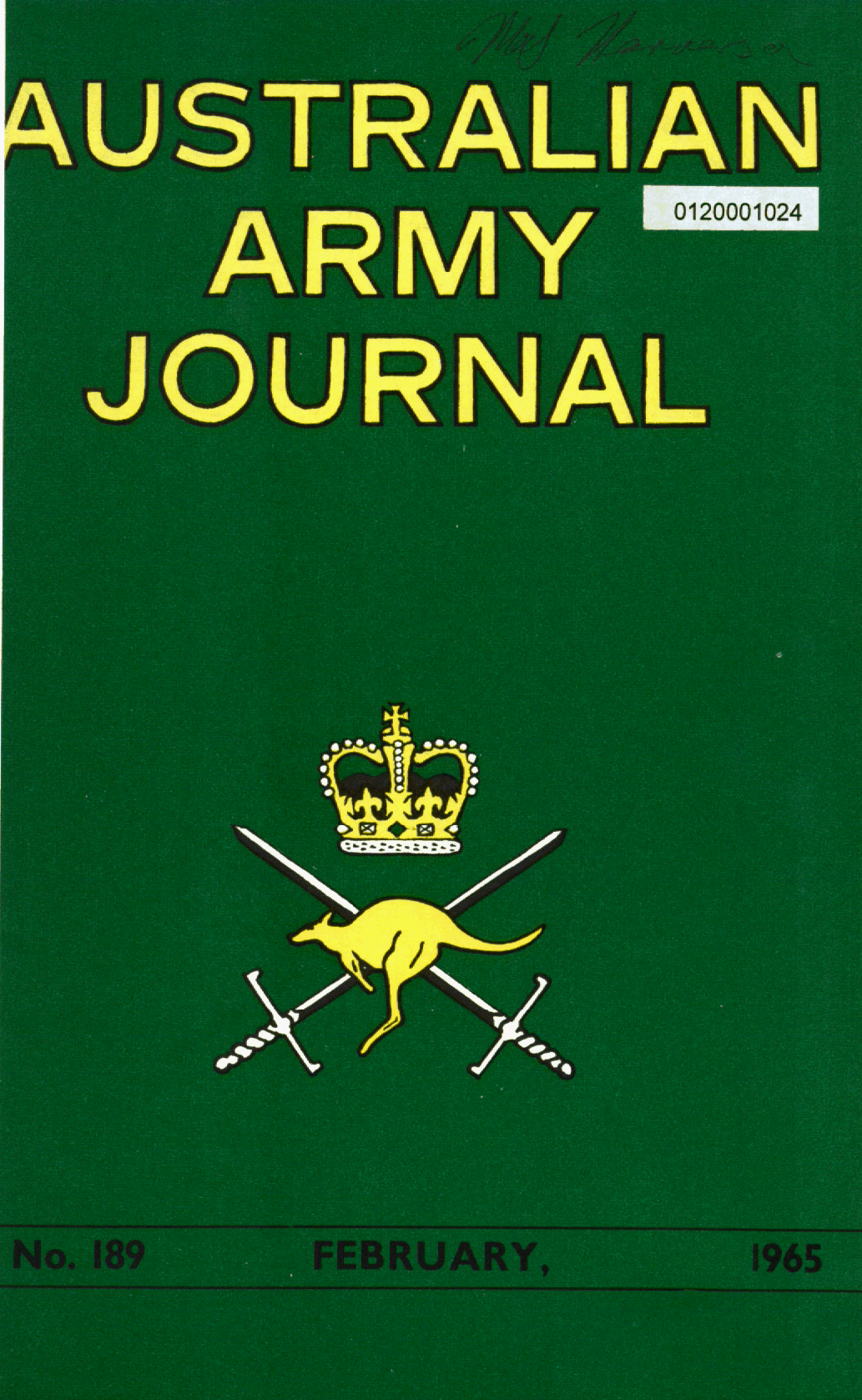 Number 189 February Australian Army Research Centre AARC 