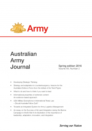 Australian Army Journal | Australian Army Research Centre